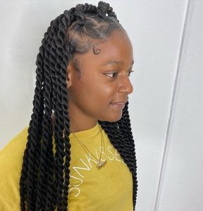 15 Adorable Big Twist Braid Hairstyles You'll Love