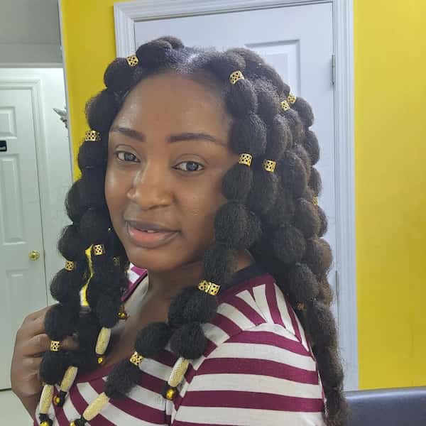 20 Bubble Braids Hairstyle for African Women