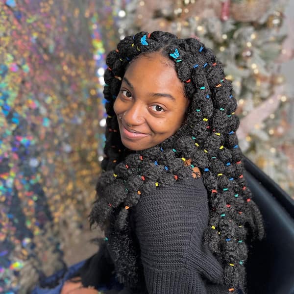 20 Bubble Braids Hairstyle for African Women