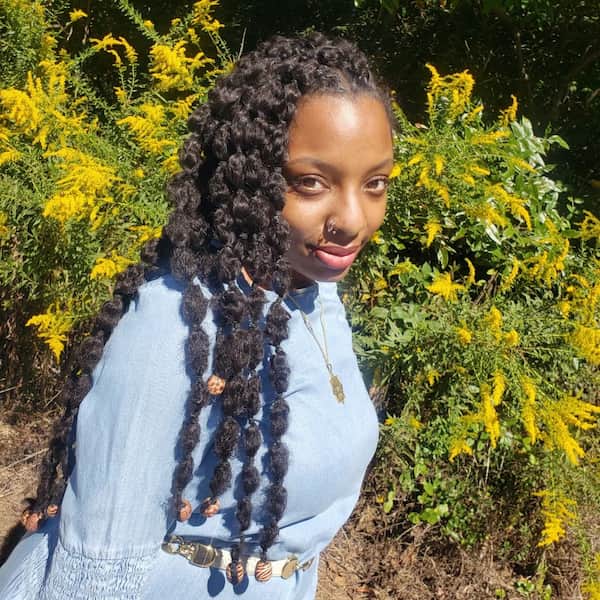 20 Bubble Braids Hairstyle for African Women