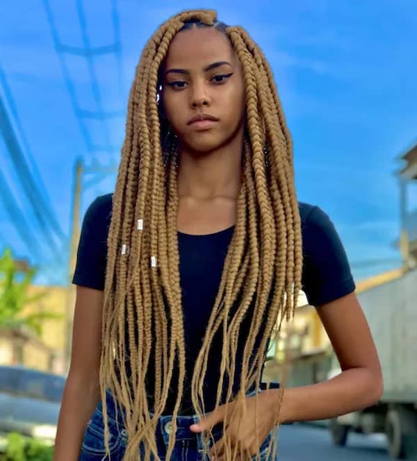 20 Best Long Box Braids Hairstyles That Look Beautiful