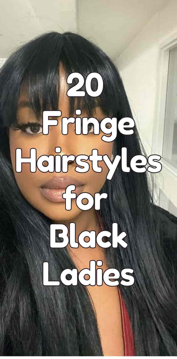 20 fringe hairstyles for black ladies